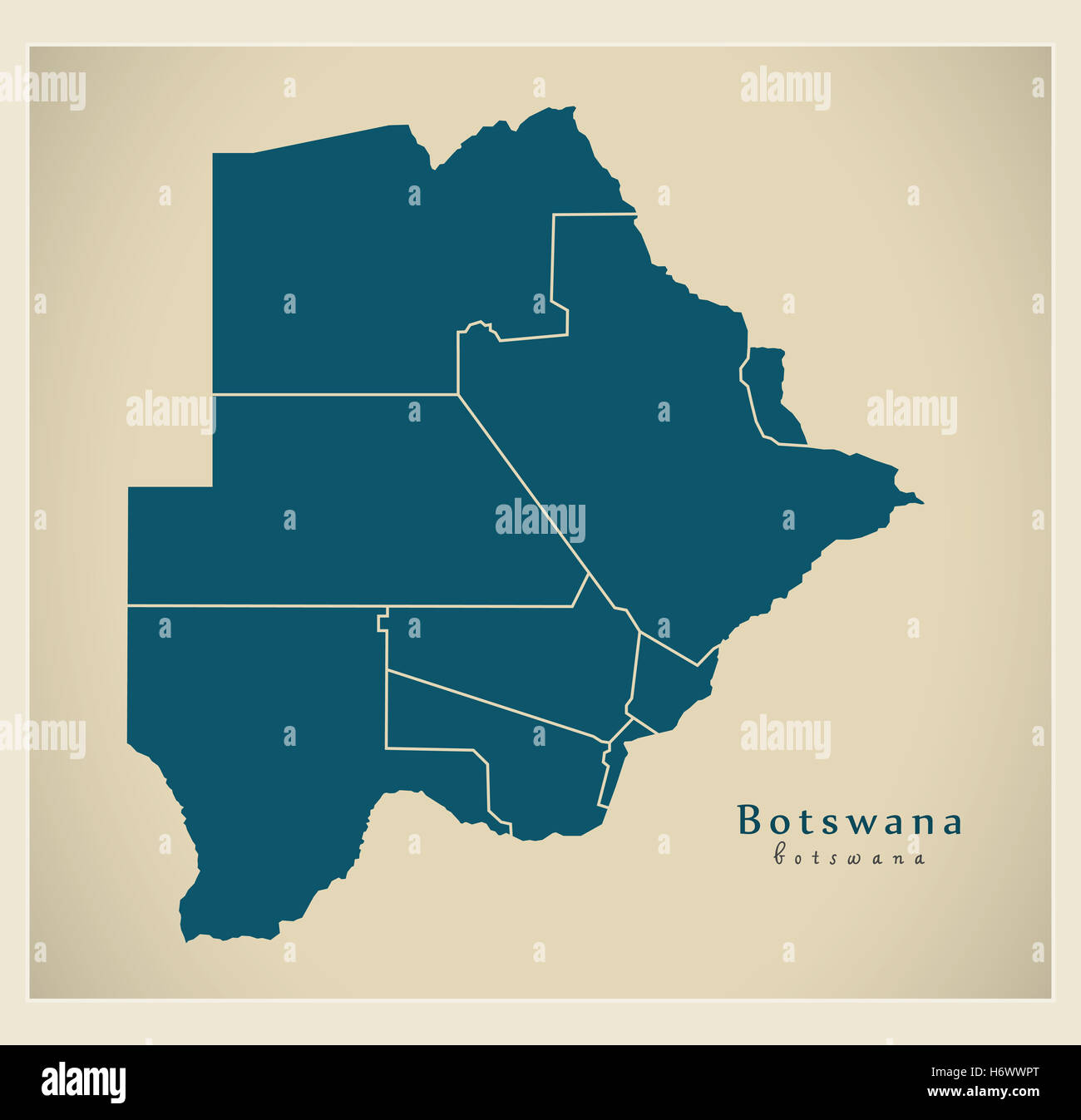 Map botswana hi-res stock photography and images - Alamy