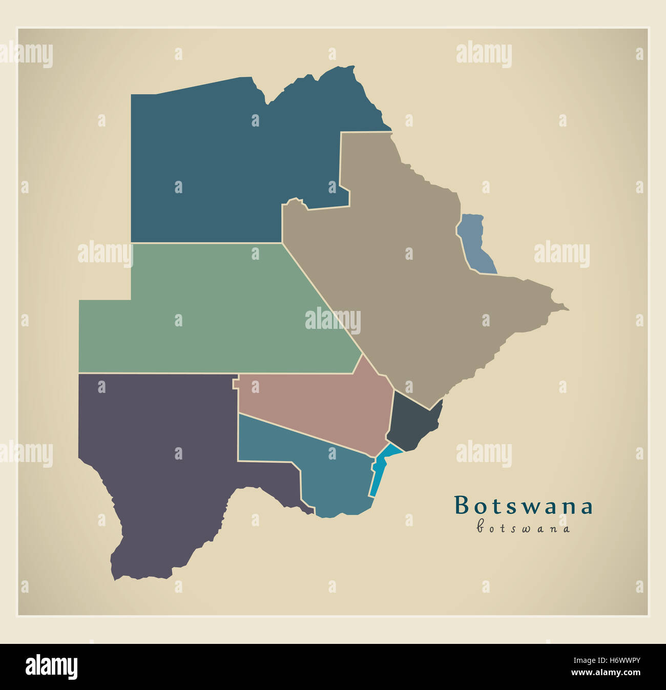 Map botswana hi-res stock photography and images - Alamy