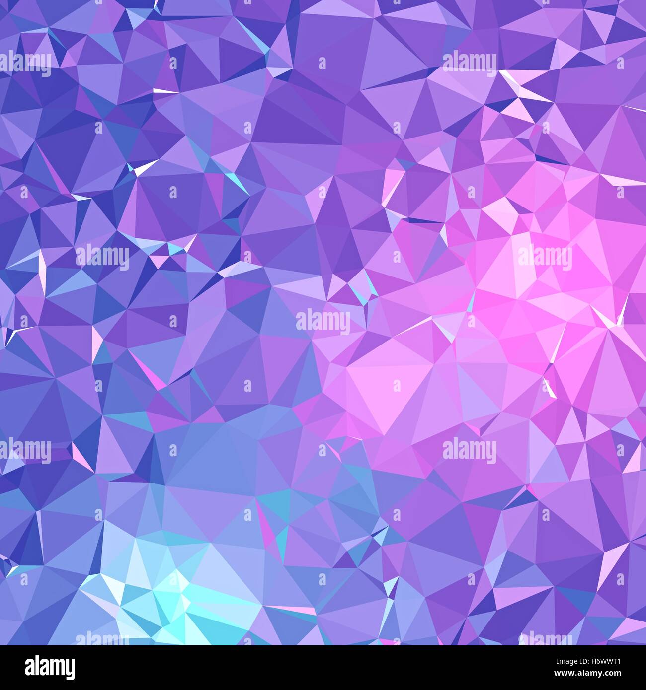 Abstract cold blue polygonal and low poly background. Background with ...