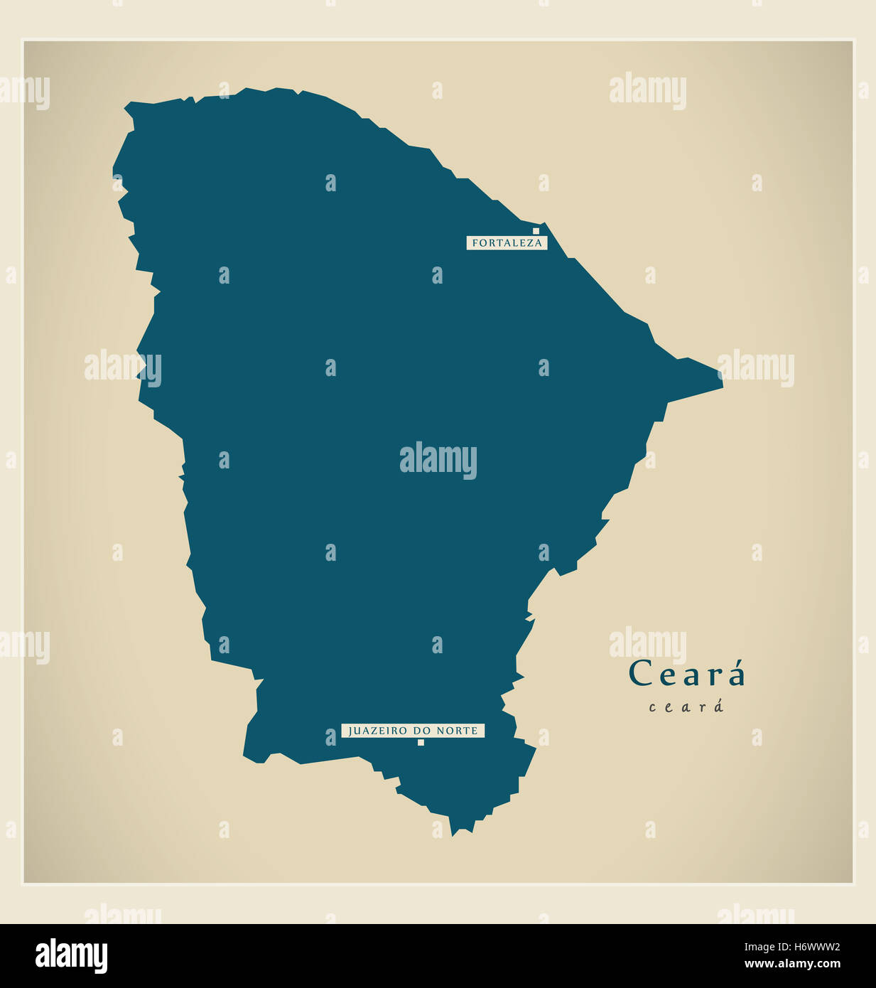 Ceara map hi-res stock photography and images - Alamy