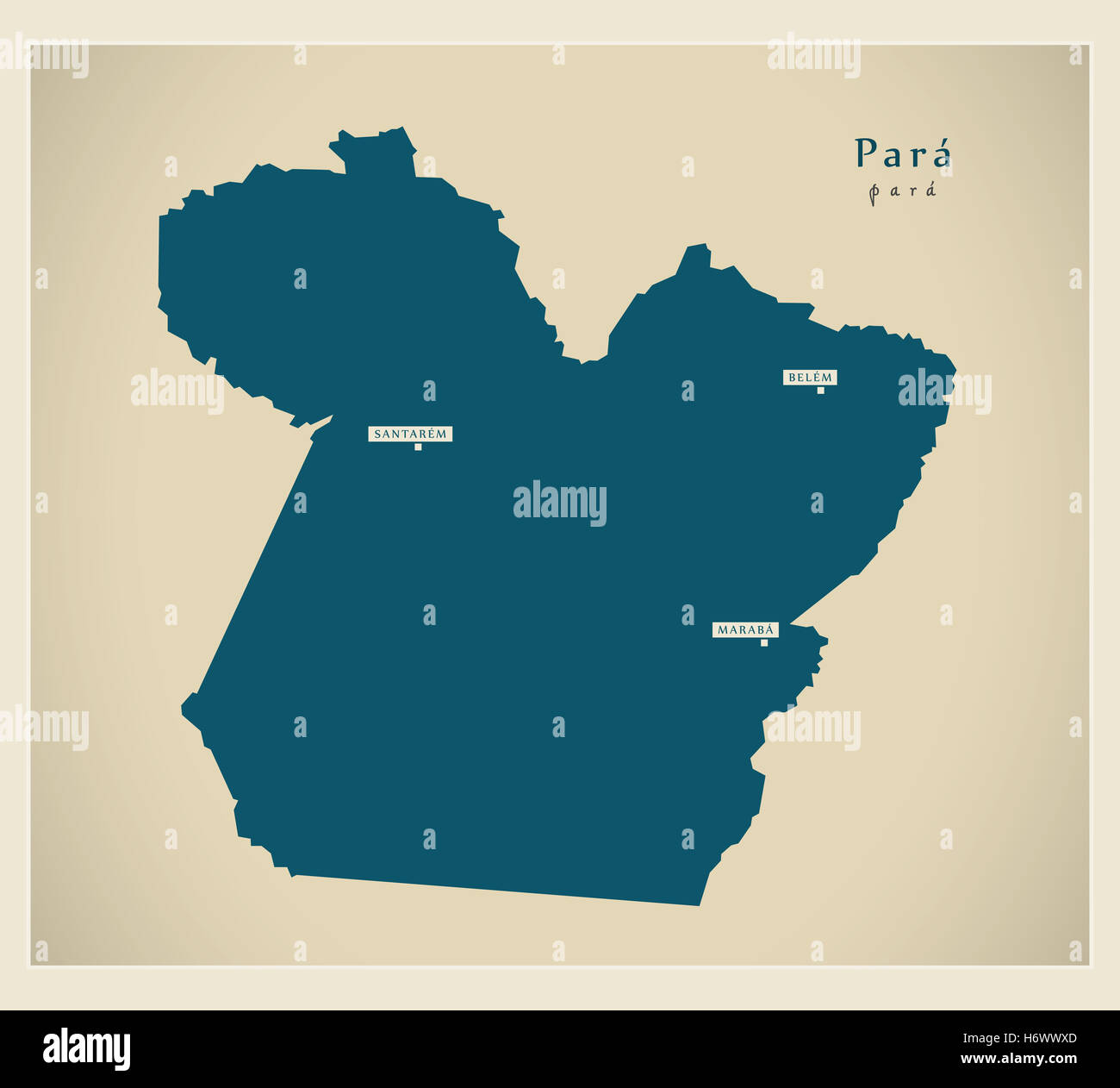 Map of para hi-res stock photography and images - Alamy
