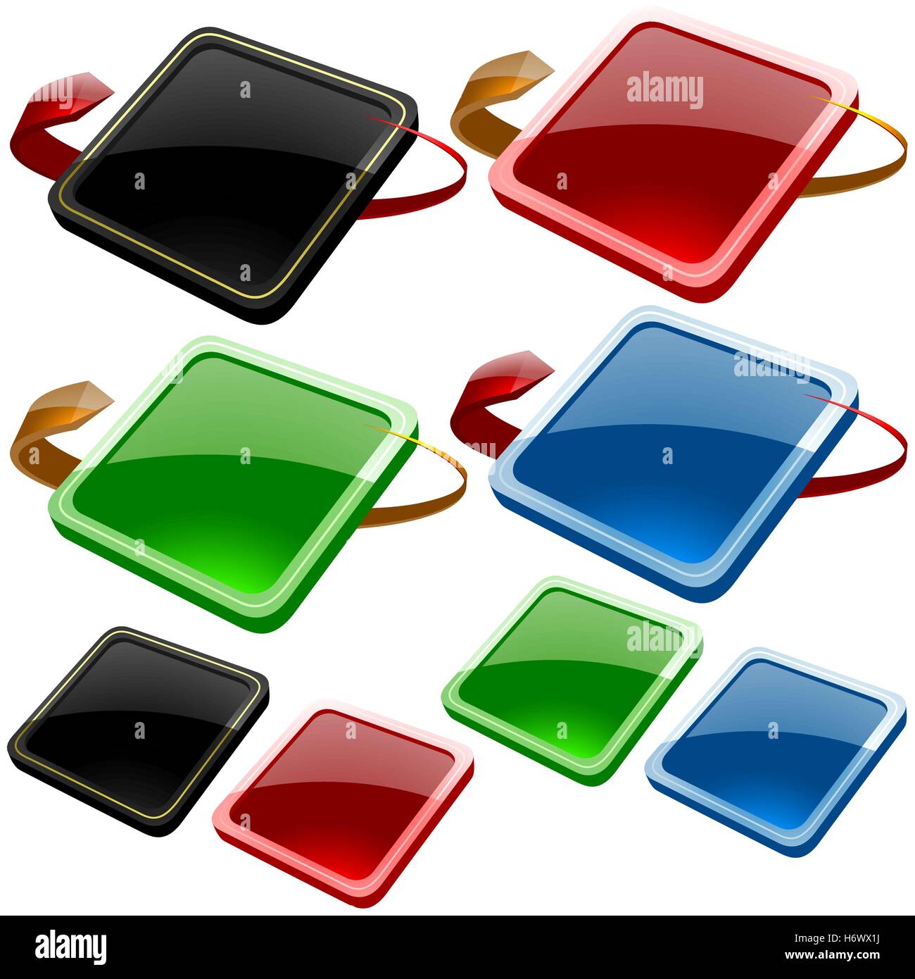 Diamond Icon Labels With Arrows Stock Vector Image & Art - Alamy