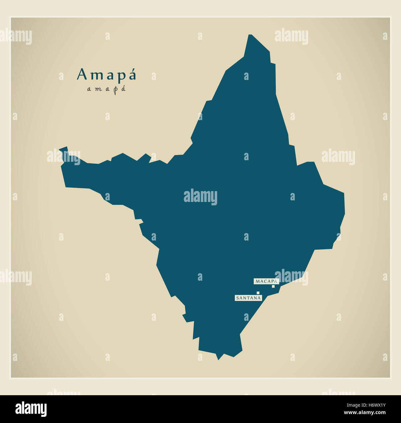 Map of amapa hi-res stock photography and images - Alamy