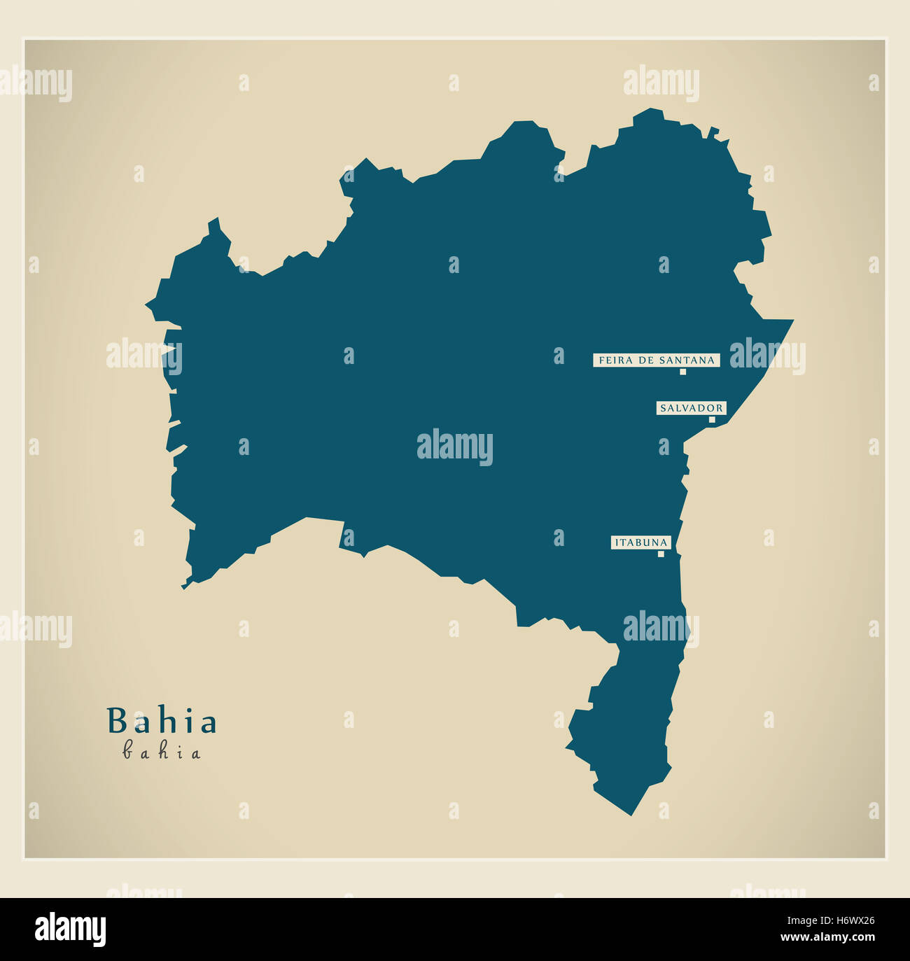 Bahia map hi-res stock photography and images - Alamy