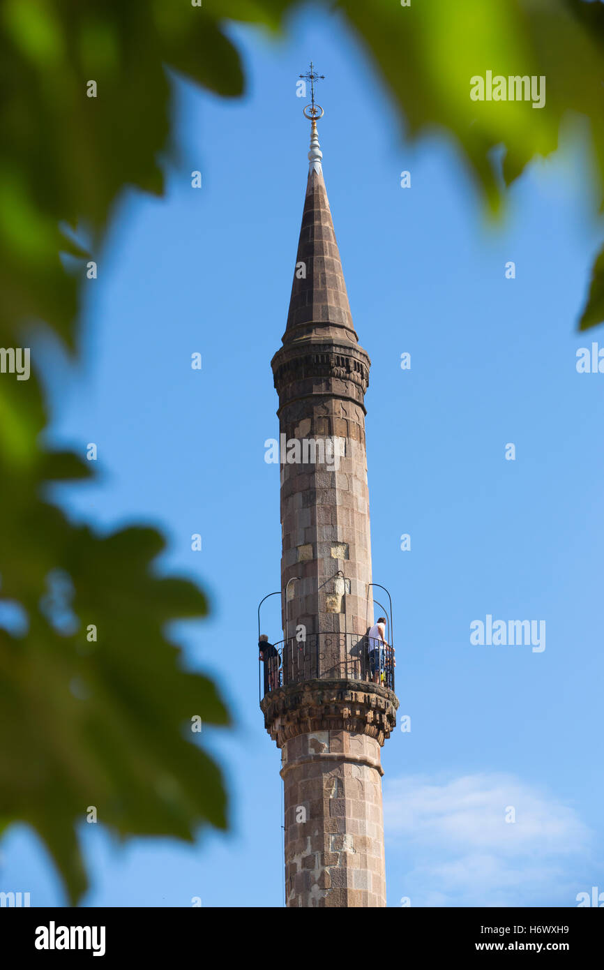 The Kethuda minaret , Eger, Hungary. The Minaret of Eger is the ...