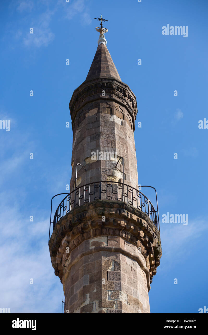 The Kethuda minaret , Eger, Hungary. The Minaret of Eger is the ...