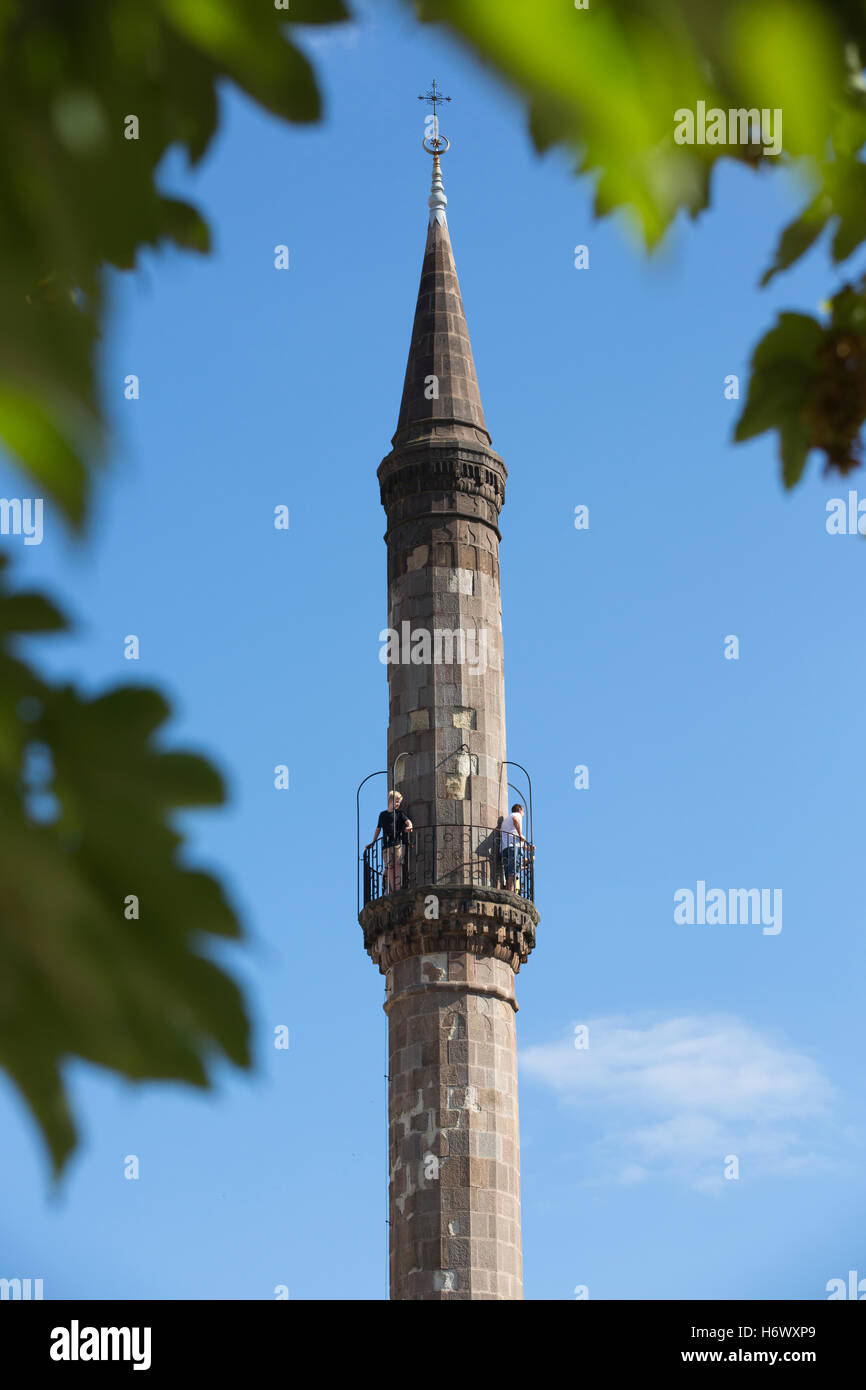 The Kethuda minaret , Eger, Hungary. The Minaret of Eger is the ...