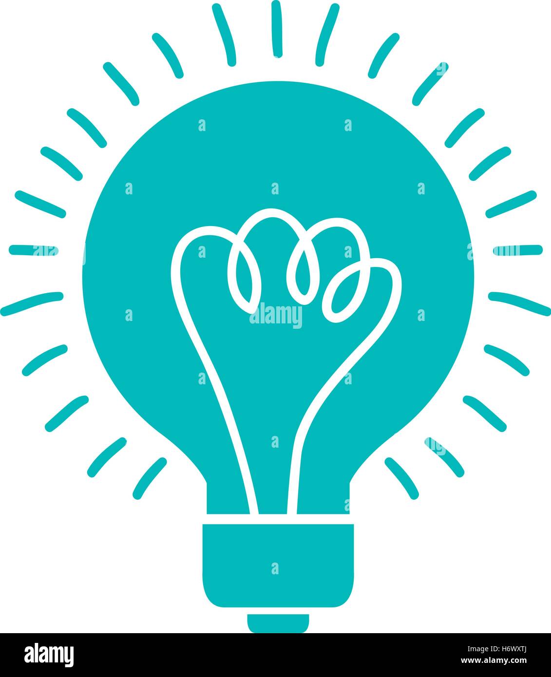 blue bulb light icon over white background. vector illustration Stock ...