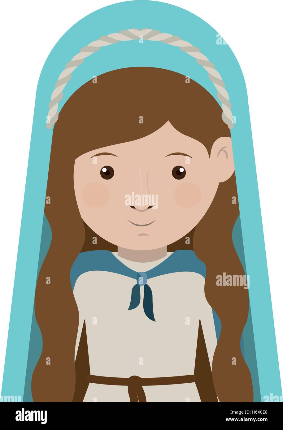 Cartoon virgin mary icon over hi-res stock photography and images - Alamy