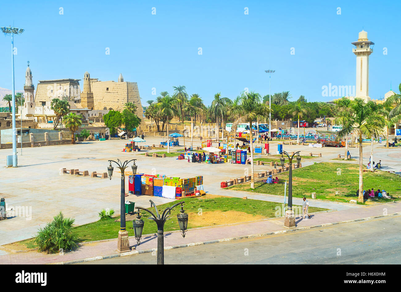 The center of Luxor city, one of the most popular tourist places, Luxor ...