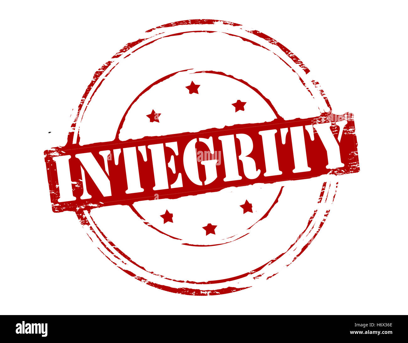 Rubber stamp with word integrity inside, vector illustration Stock ...