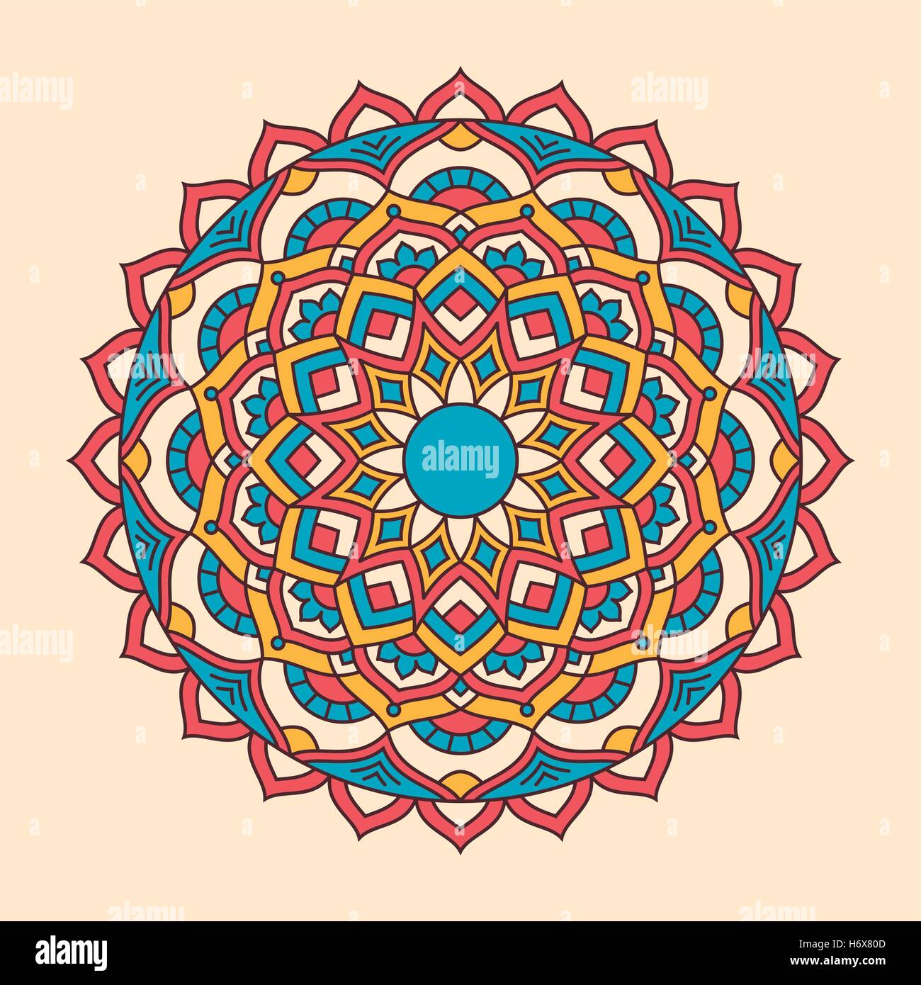 Mandala. Ornamental round pattern Stock Vector Image & Art - Alamy