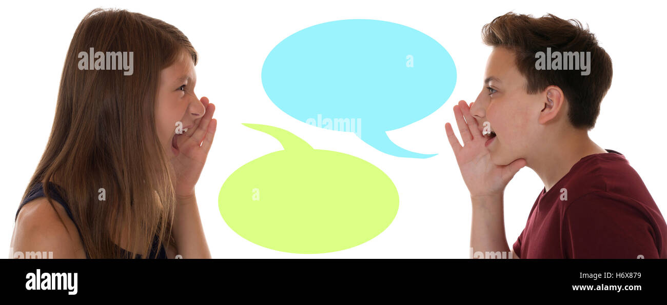 Speaking children hi-res stock photography and images - Alamy