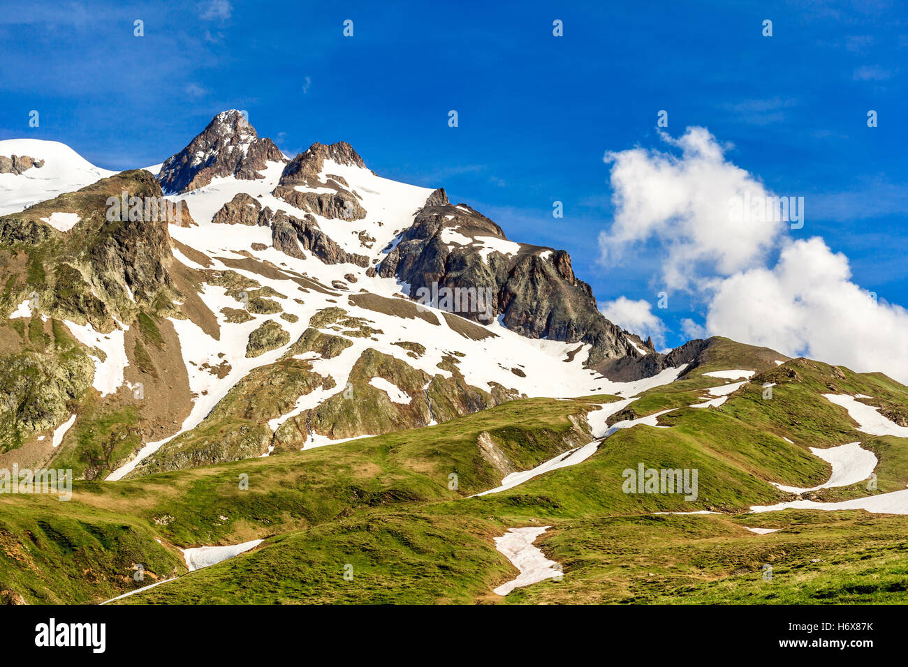 blue mountains green alps summit summer summerly alpine landscape ...