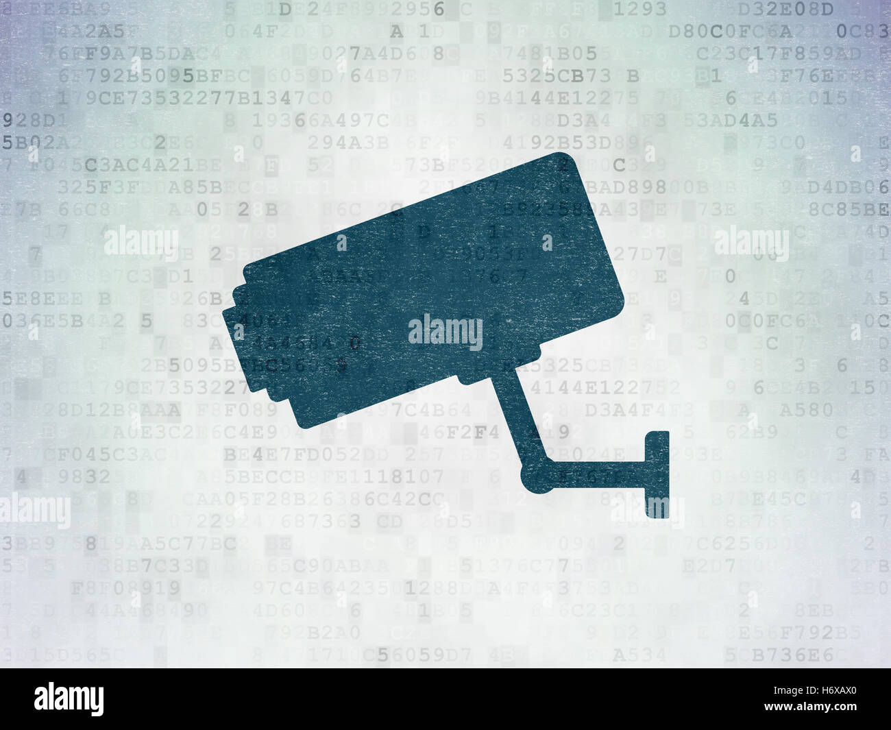 Privacy concept: Cctv Camera on Digital Data Paper background Stock ...