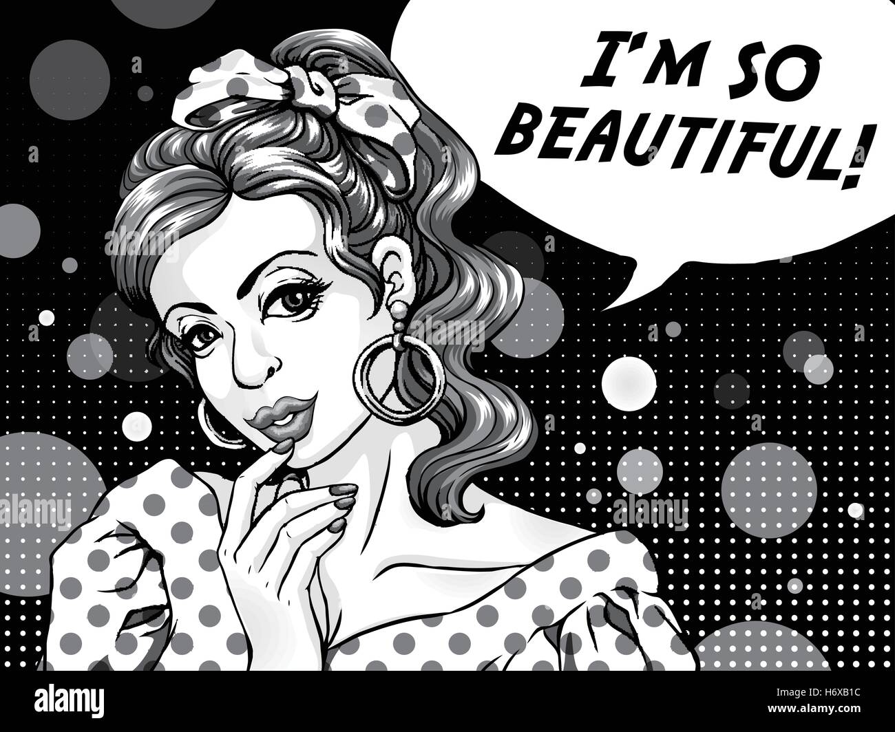 Retro comic book style woman hi-res stock photography and images - Alamy