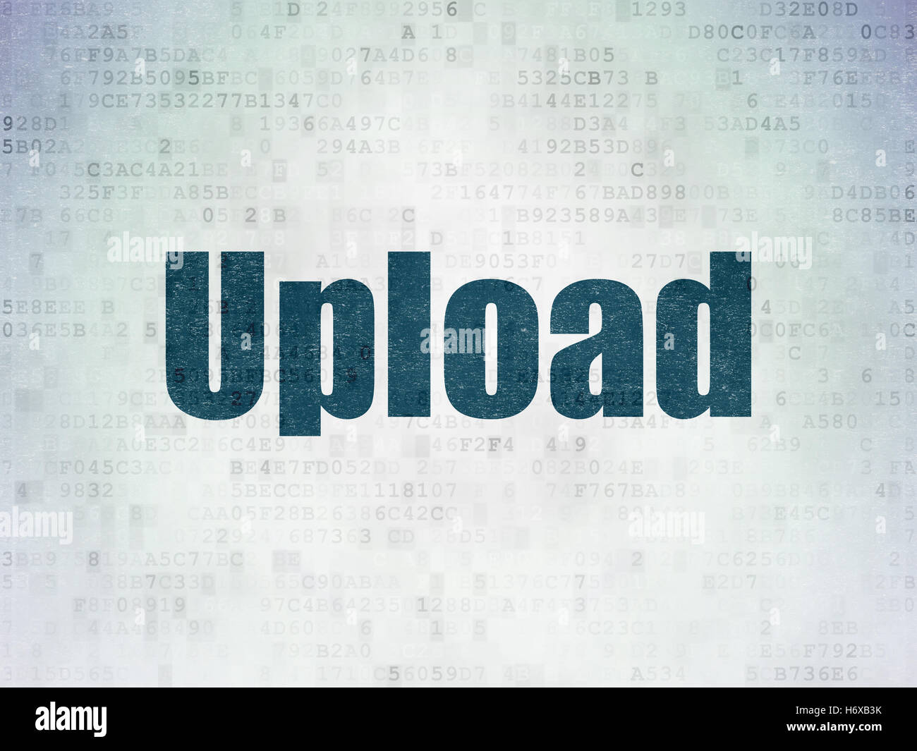 Web design concept: Upload on Digital Data Paper background Stock Photo ...