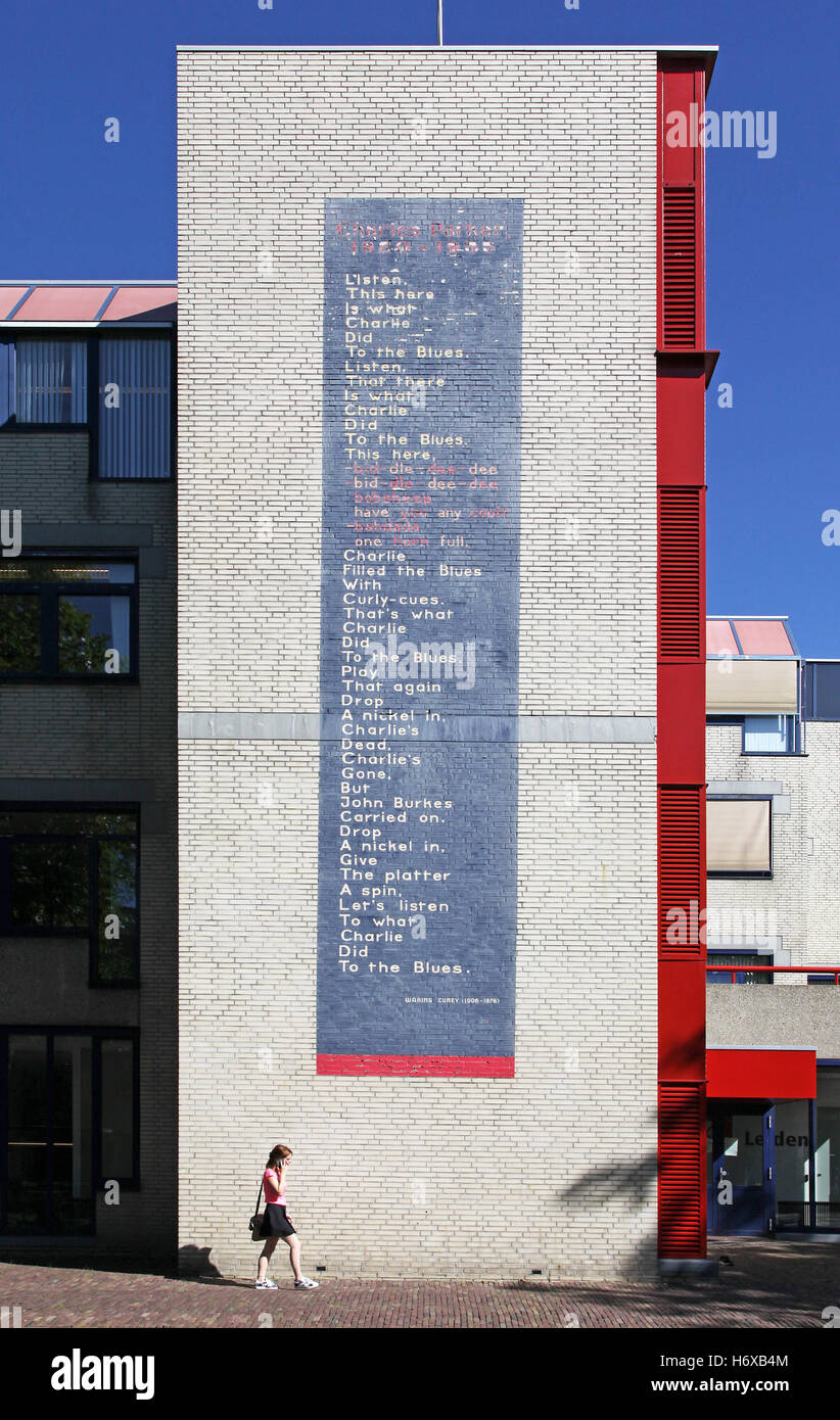 Mural poem by William Waring Cuney.Charles Parker.1920-1955 Stock Photo ...