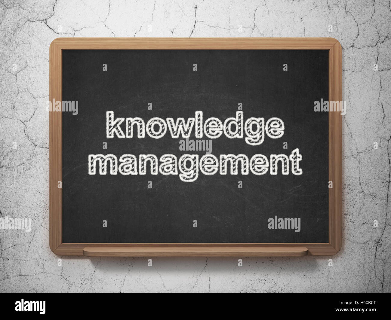 Learning concept: Knowledge Management on chalkboard background Stock ...