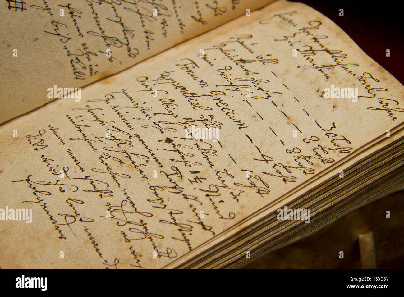 Old hand written page Stock Photo - Alamy