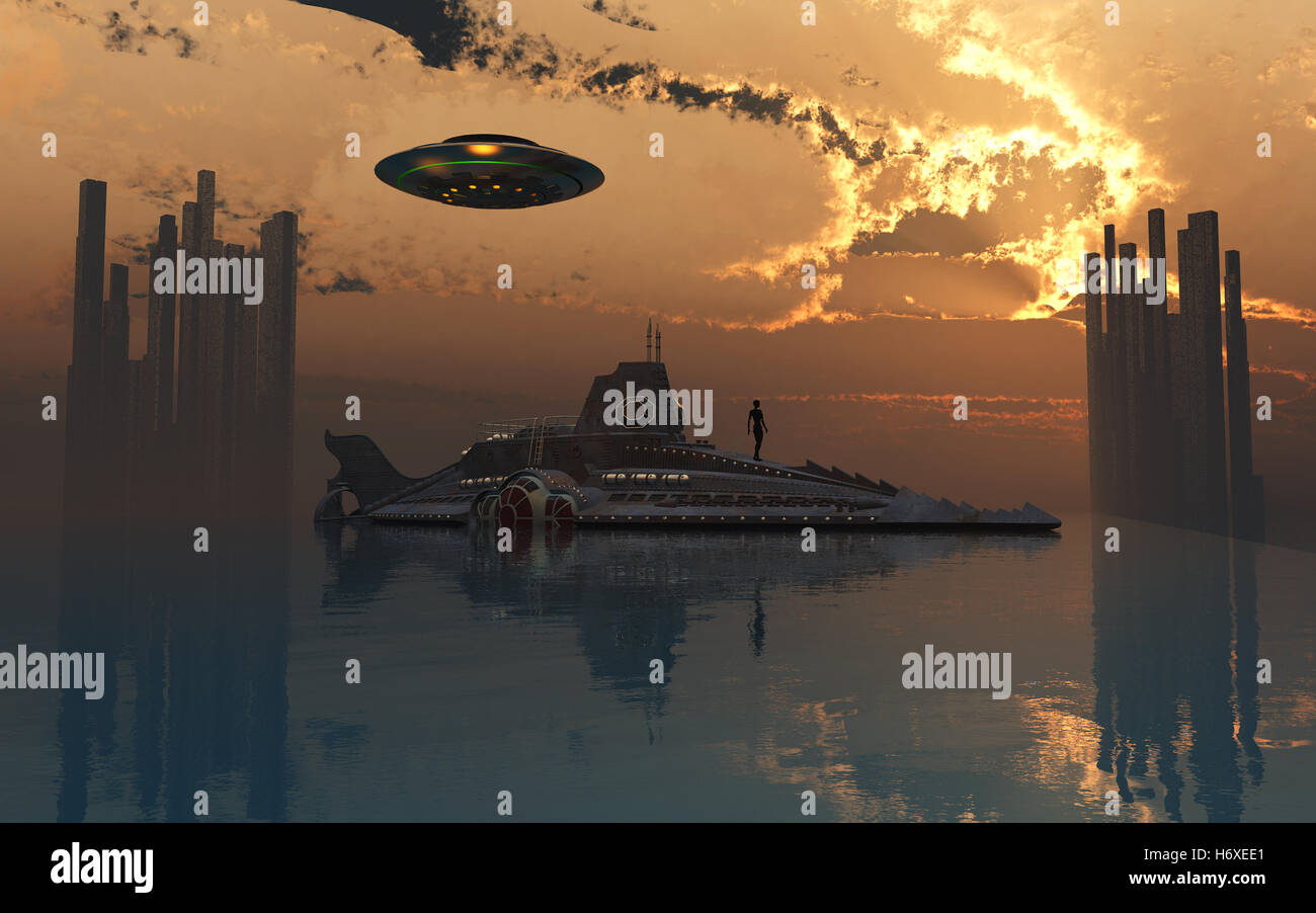 Gateway To Atlantis Stock Photo - Alamy