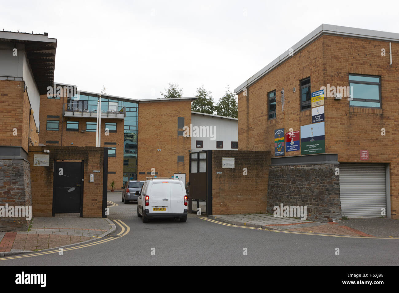 Ty Llewellyn army reserve barracks Cardiff Wales United Kingdom Stock ...