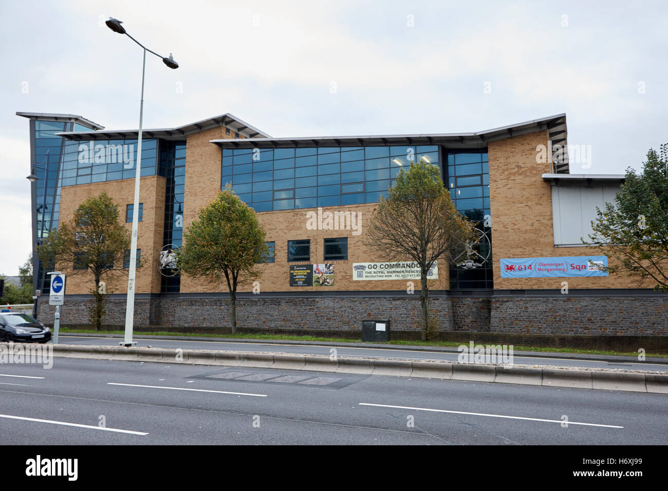 Ty Llewellyn army reserve barracks Cardiff Wales United Kingdom Stock ...