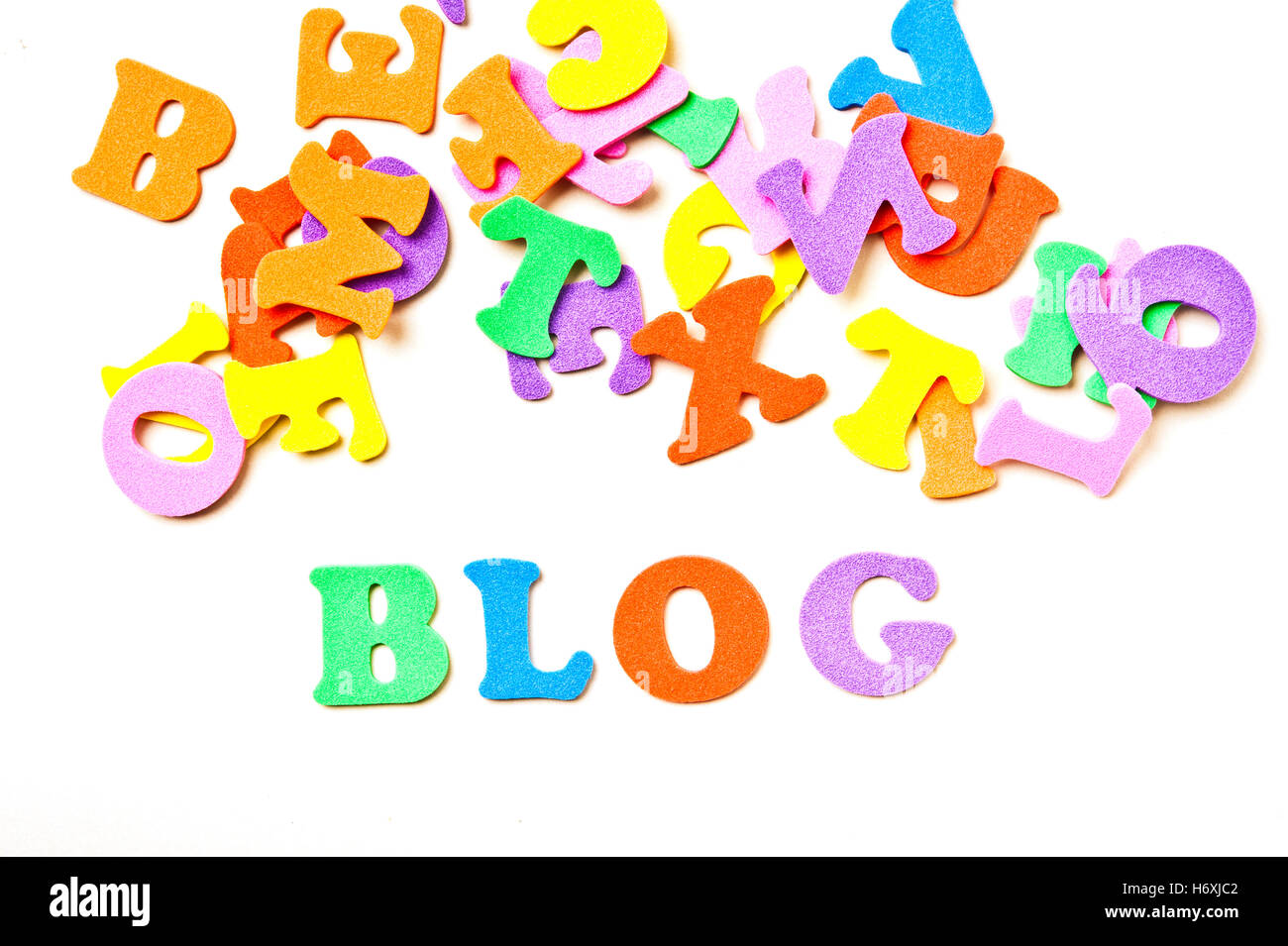 Colorful letters forming word hi-res stock photography and images - Alamy