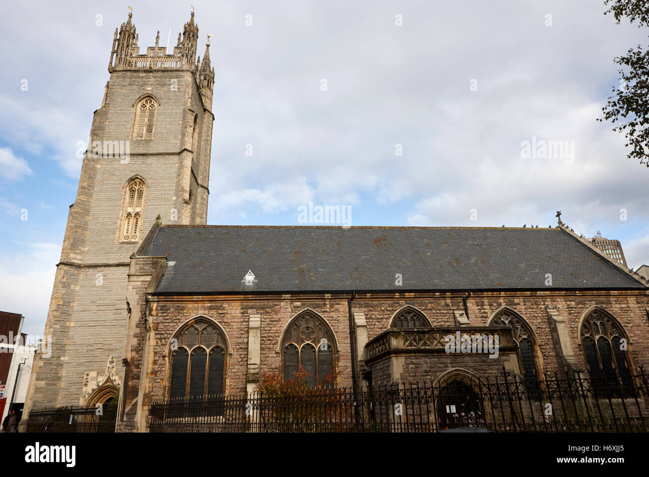 Church of St John the Baptist Cardiff city centre Wales United Kingdom ...