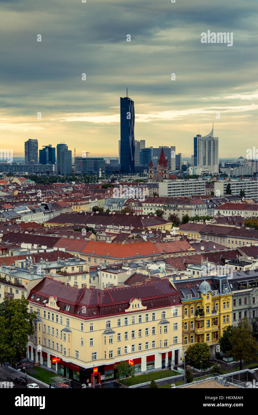 Modern skyline donau city hi-res stock photography and images - Alamy