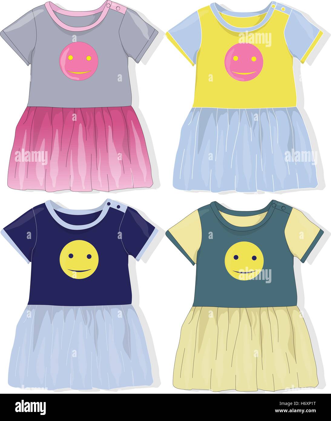 baby dress vector isolated Stock Vector Image & Art - Alamy