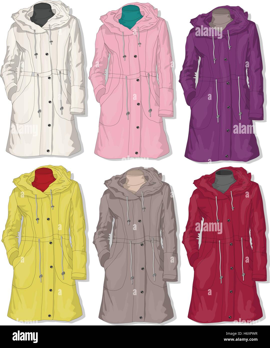 Female coat. Vector illustration Stock Vector Image & Art - Alamy