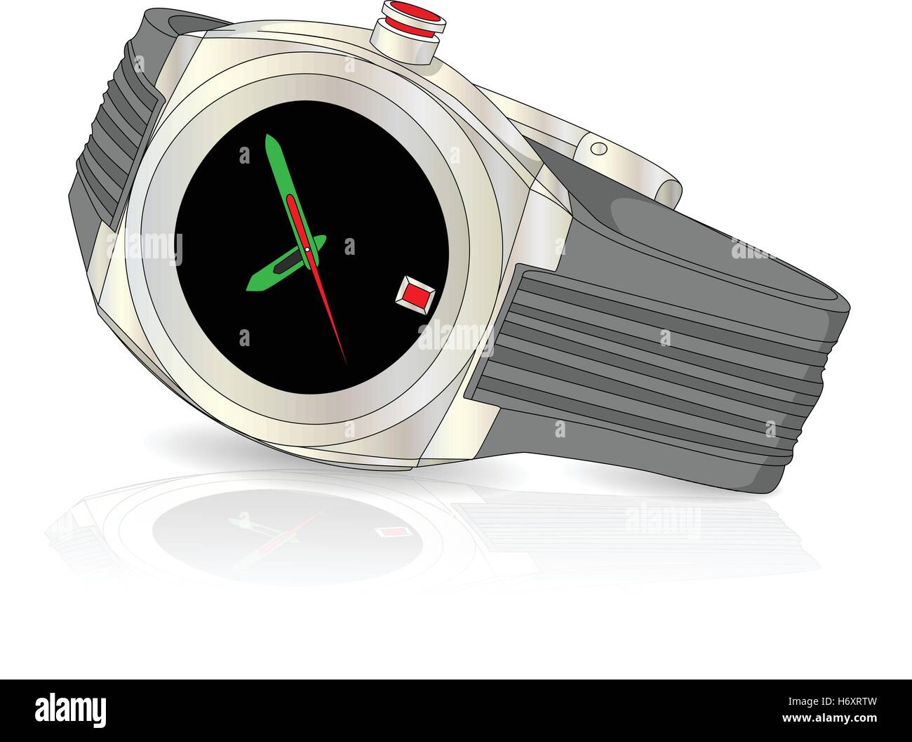 Men watch classic design vector isolated Stock Vector Image & Art - Alamy