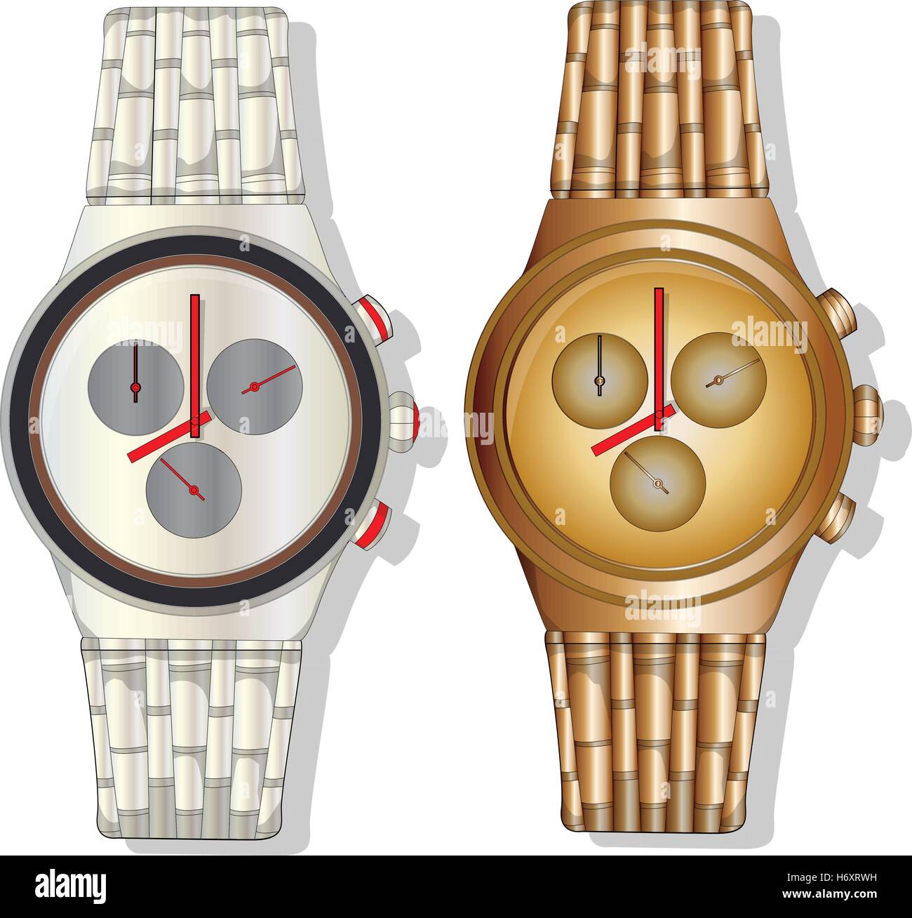 Men watch classic design vector isolated Stock Vector Image & Art - Alamy