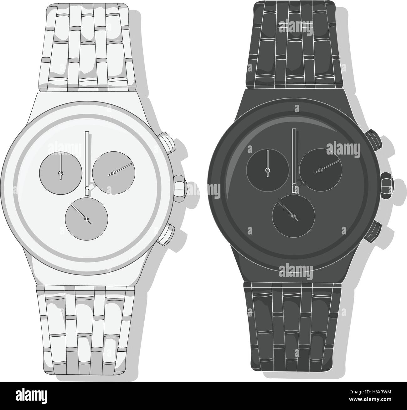 Mens watches Stock Vector Images - Alamy
