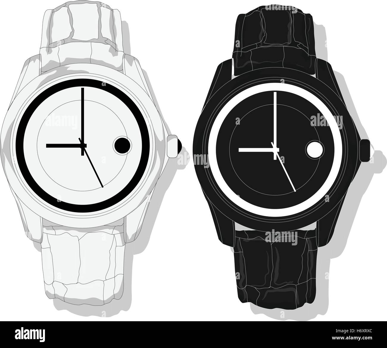 Men watch classic design vector isolated Stock Vector Image & Art - Alamy