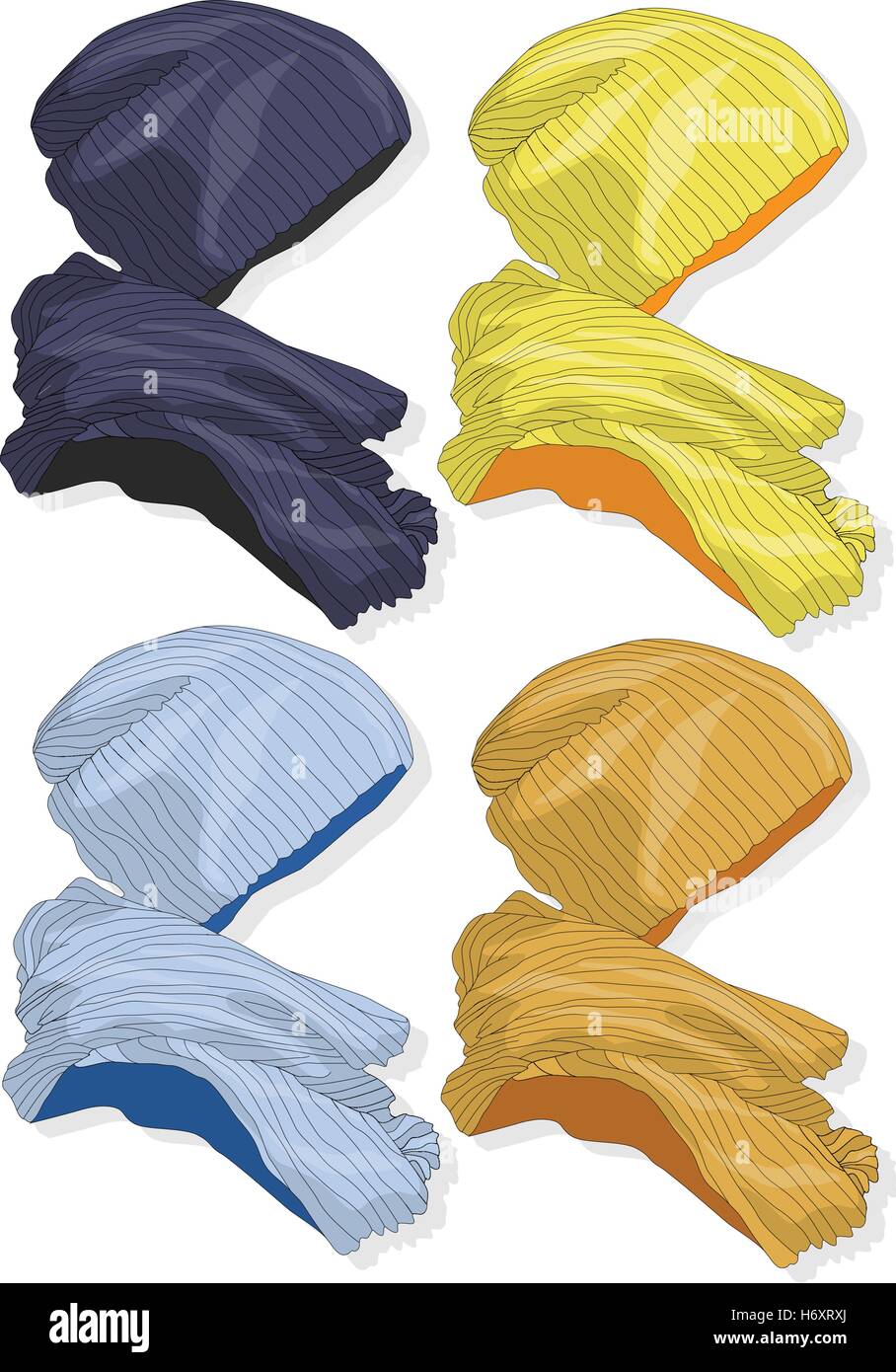 Scraf vector vectors hi-res stock photography and images - Alamy