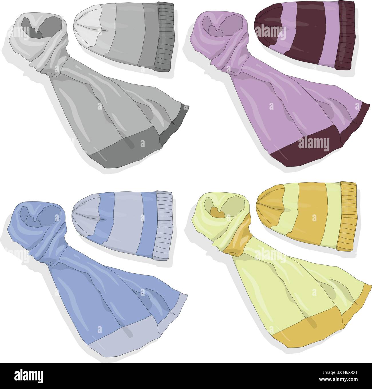 Scraf vector vectors hi-res stock photography and images - Alamy