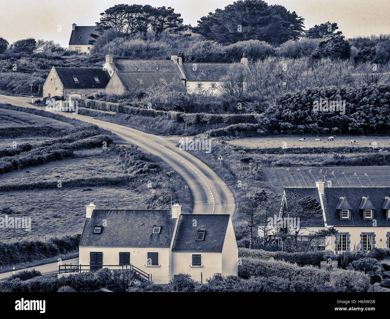 Brittany countryside, France Stock Photo - Alamy