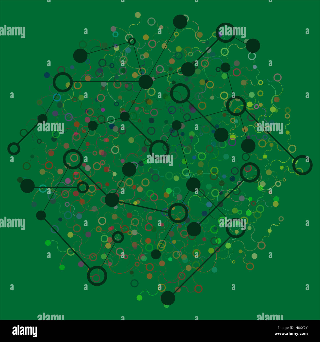 Social Network Graphic Concept. Abstract Background with Dots Array and Lines. Geometric Modern ...