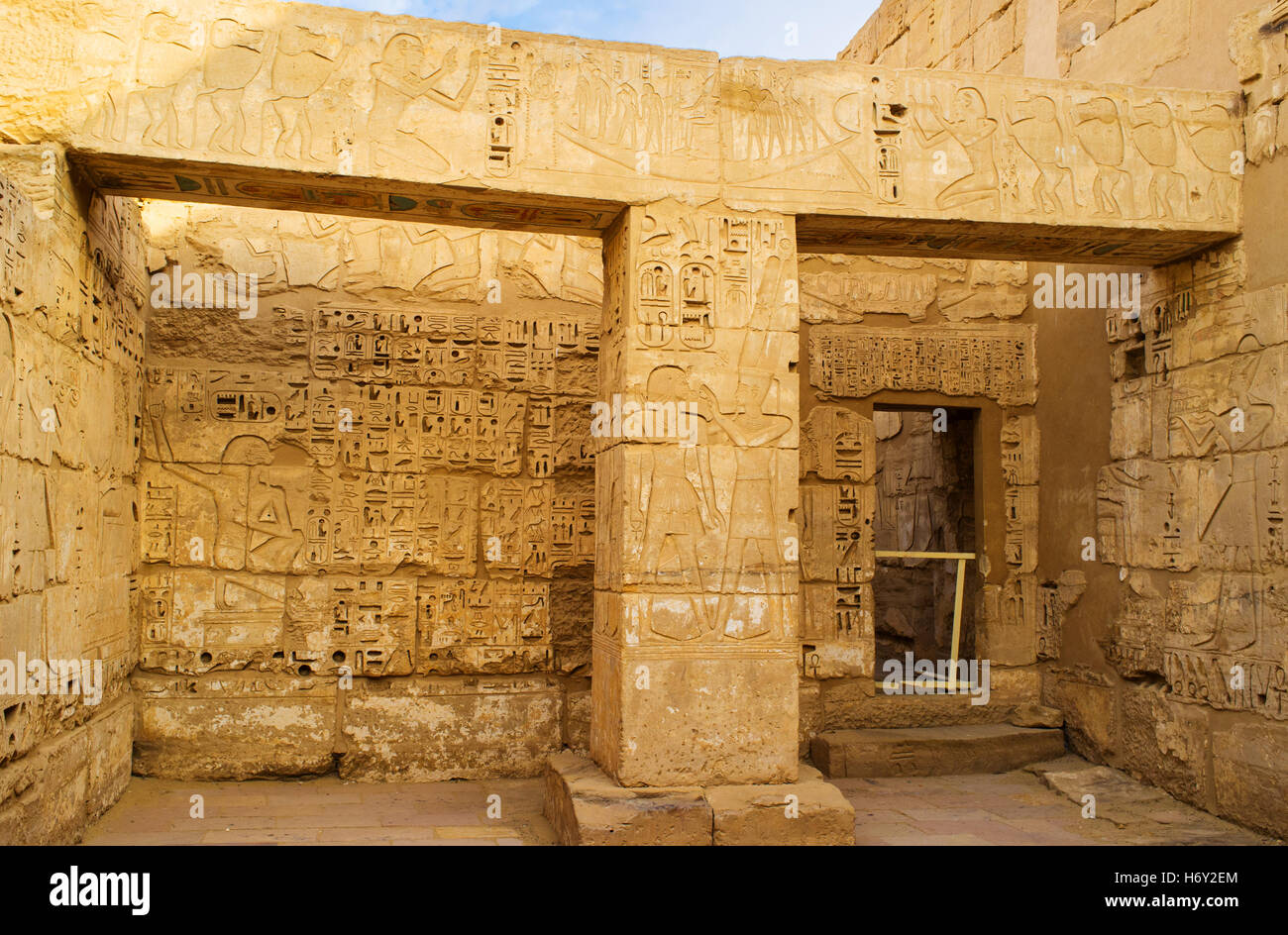 The Habu Temple consists of large halls, courts with columns and also ...