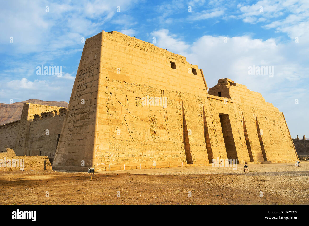 The great Temple of Ramesses III in Medinet Habu is the notable ...