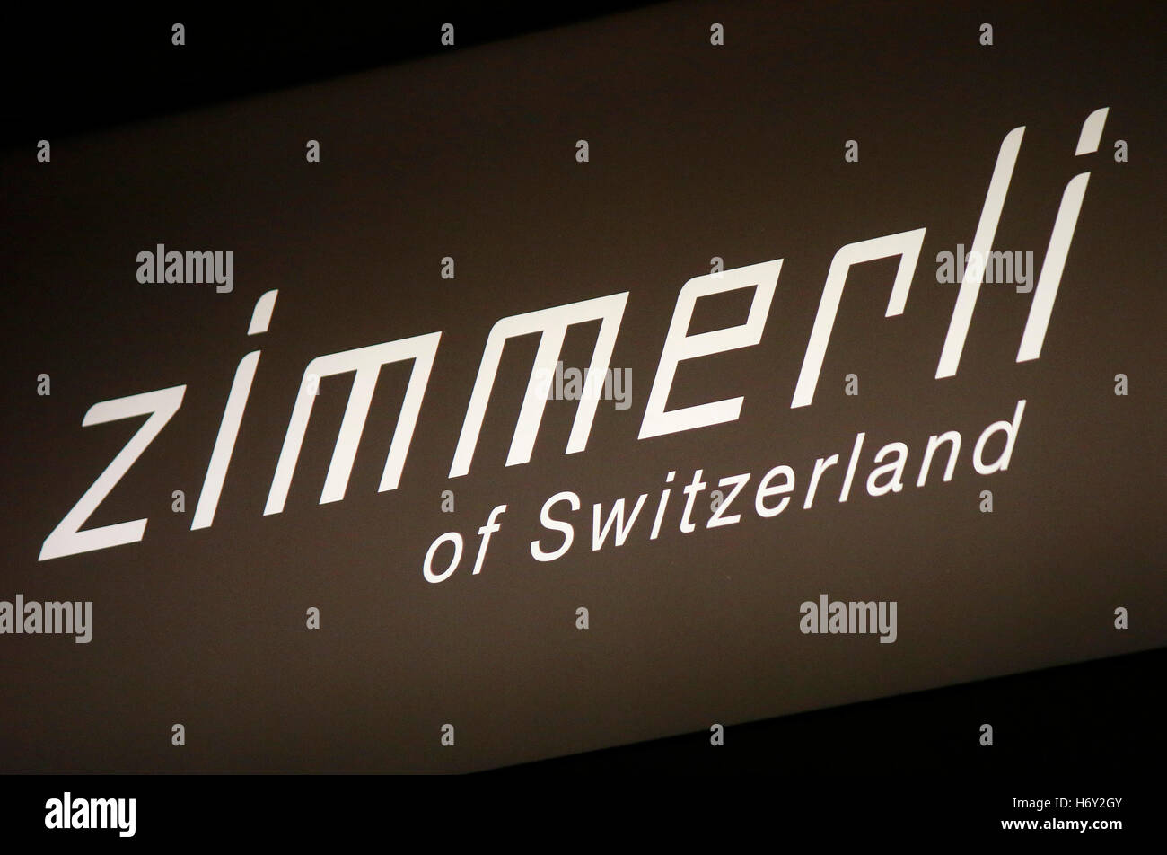 das Logo der Marke "Zimmerli", Berlin Stock Photo - Alamy