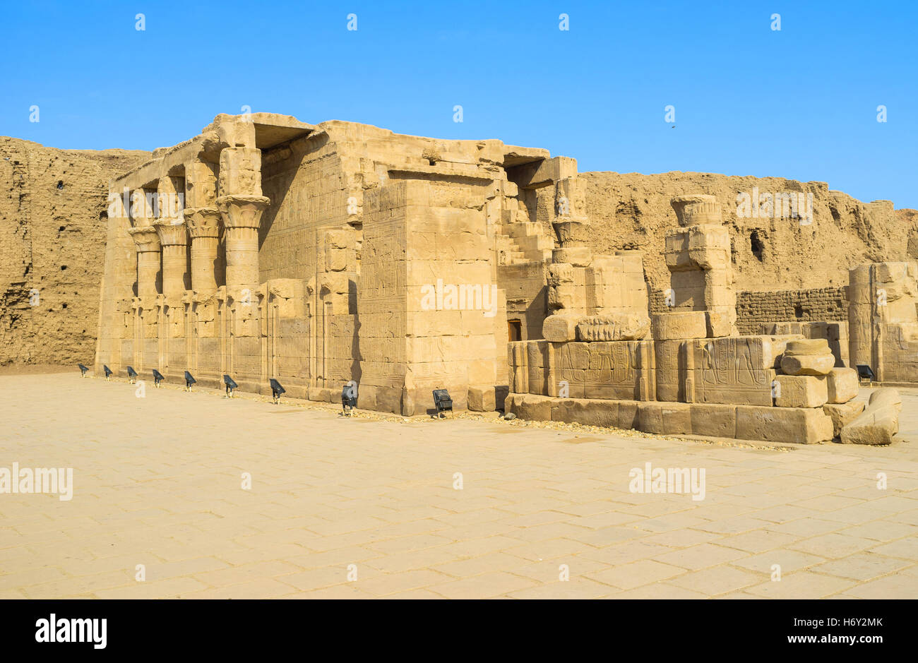 Mammisi of Edfu is well preserved birth house in front of Horus Temple ...