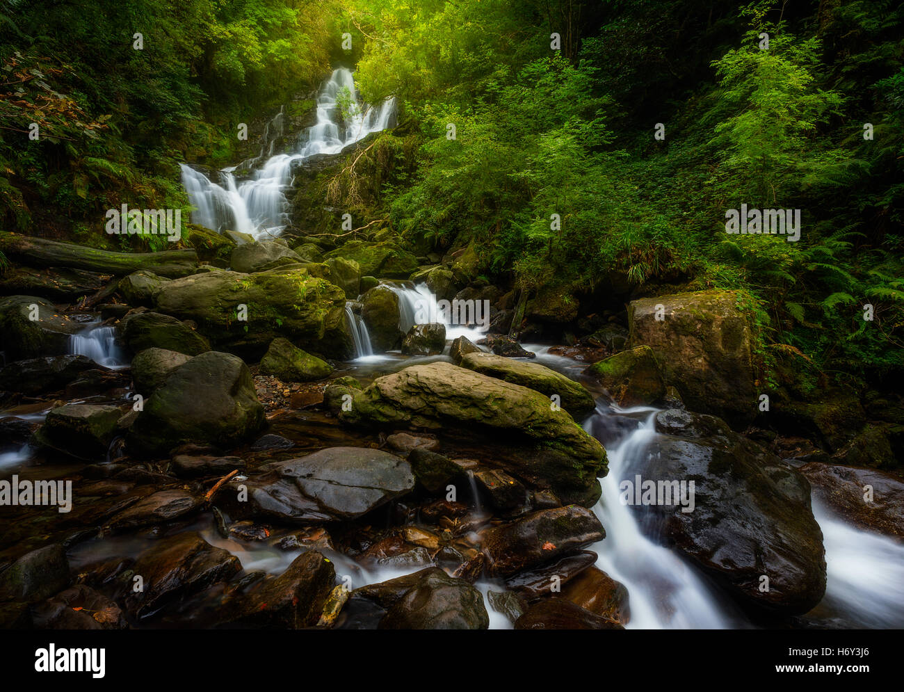 Torc waterfall, Killarney National Park, Kerry Stock Photo - Alamy