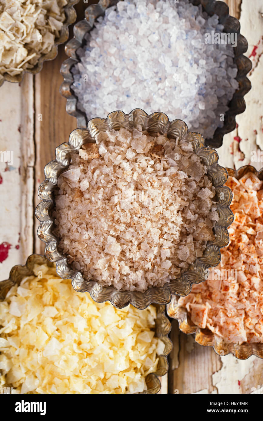 sea salt flakes - chilli, lemon, rosemary, smoked, black, Persian Blue ...