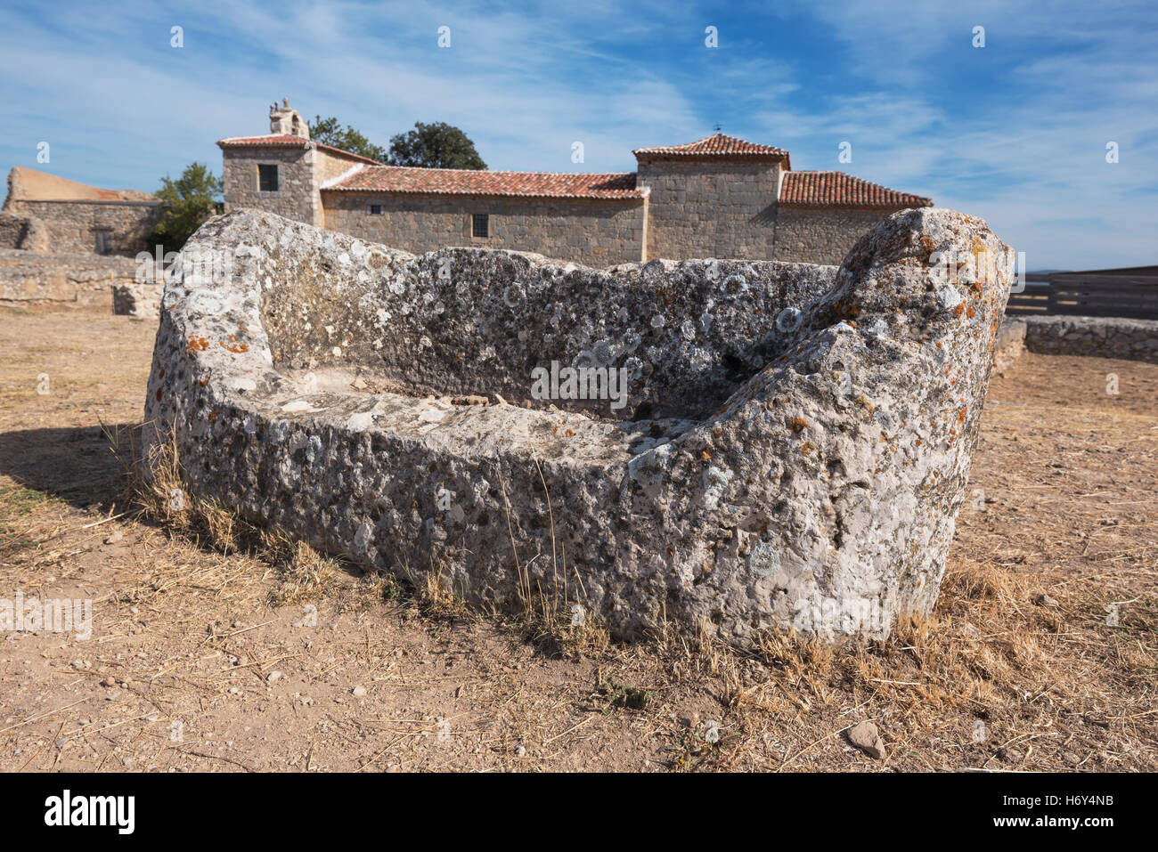 Ruins of the ancient roman colony Clunia Sulpicia, in Burgos, Spain ...