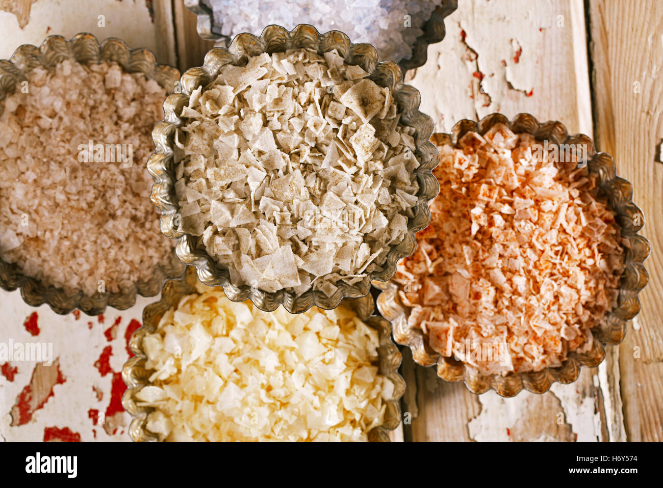 sea salt flakes - chilli, lemon, rosemary, smoked, black, Persian Blue ...