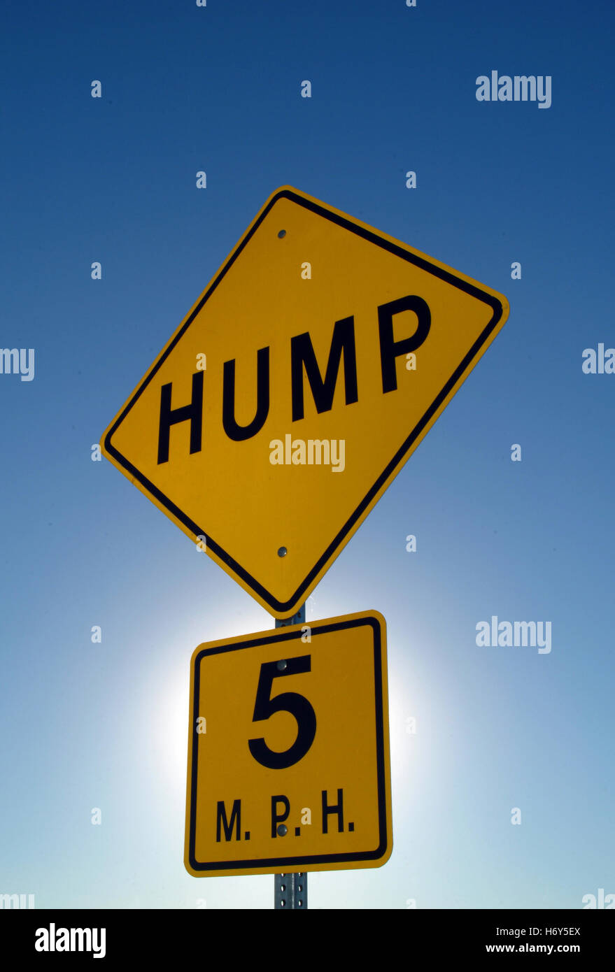 Road sign bump ahead hi-res stock photography and images - Alamy
