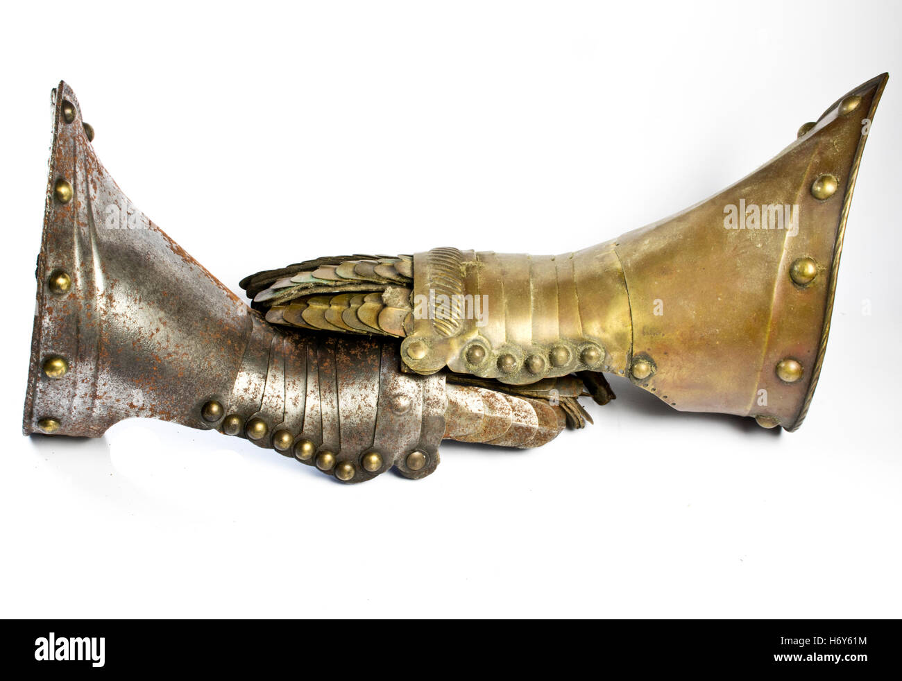 Suit of Armour Gauntlet Hand Stock Photo - Alamy